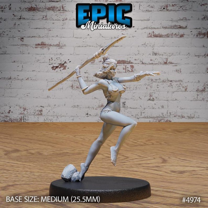 Half-orc Fisher Female | 3 Minis | Savage Attack | Epic Miniatures ...
