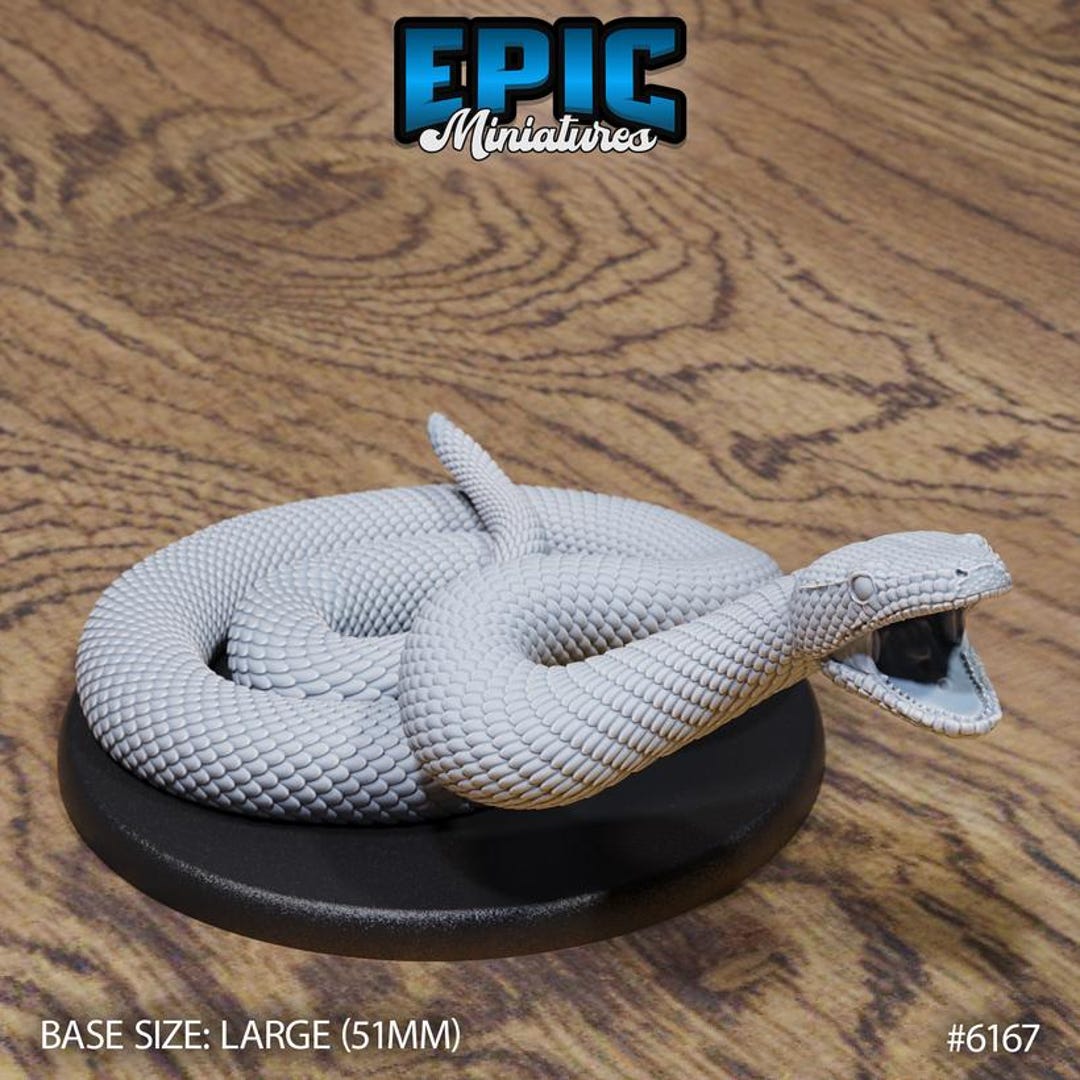 Boa Constrictor | 2 Minis | Swamp Adventures | Epic Miniatures | Resin ...