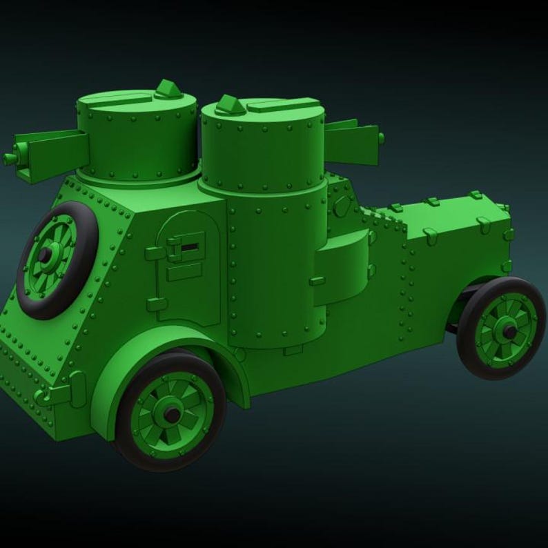 Izhorski-fiat Armoured Car (WW1, Russian Empire, 1917) - Etsy UK