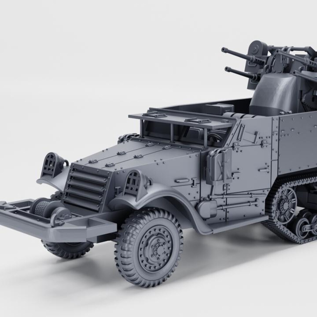 28mm-resin Printed M16A1 Half-track MGMC (US, WW2) - Etsy