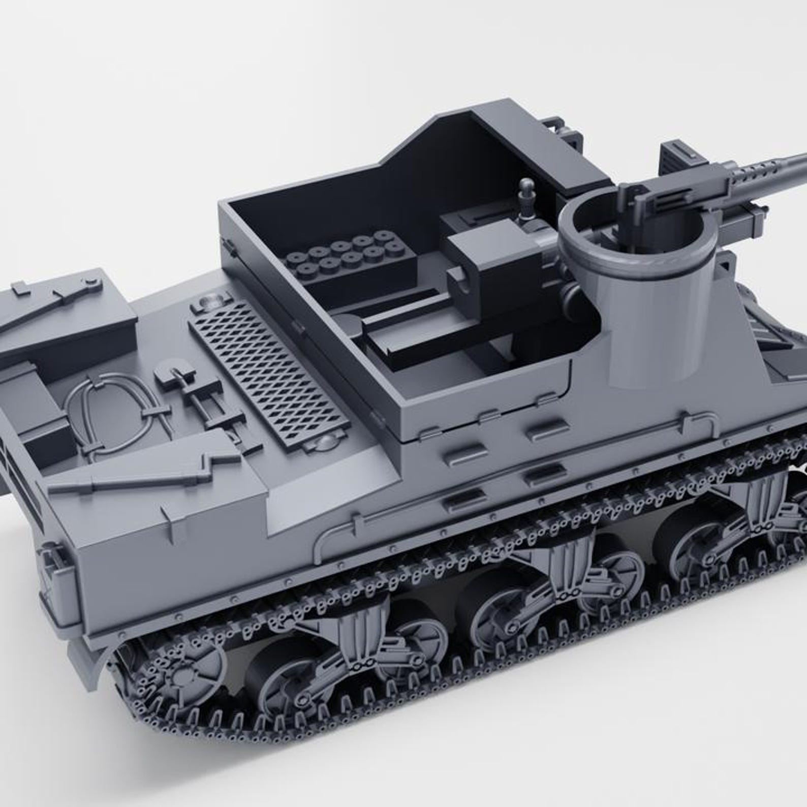28mm World War 2-resin Printed Priest M7B1 105mm HMC With Sherman ...