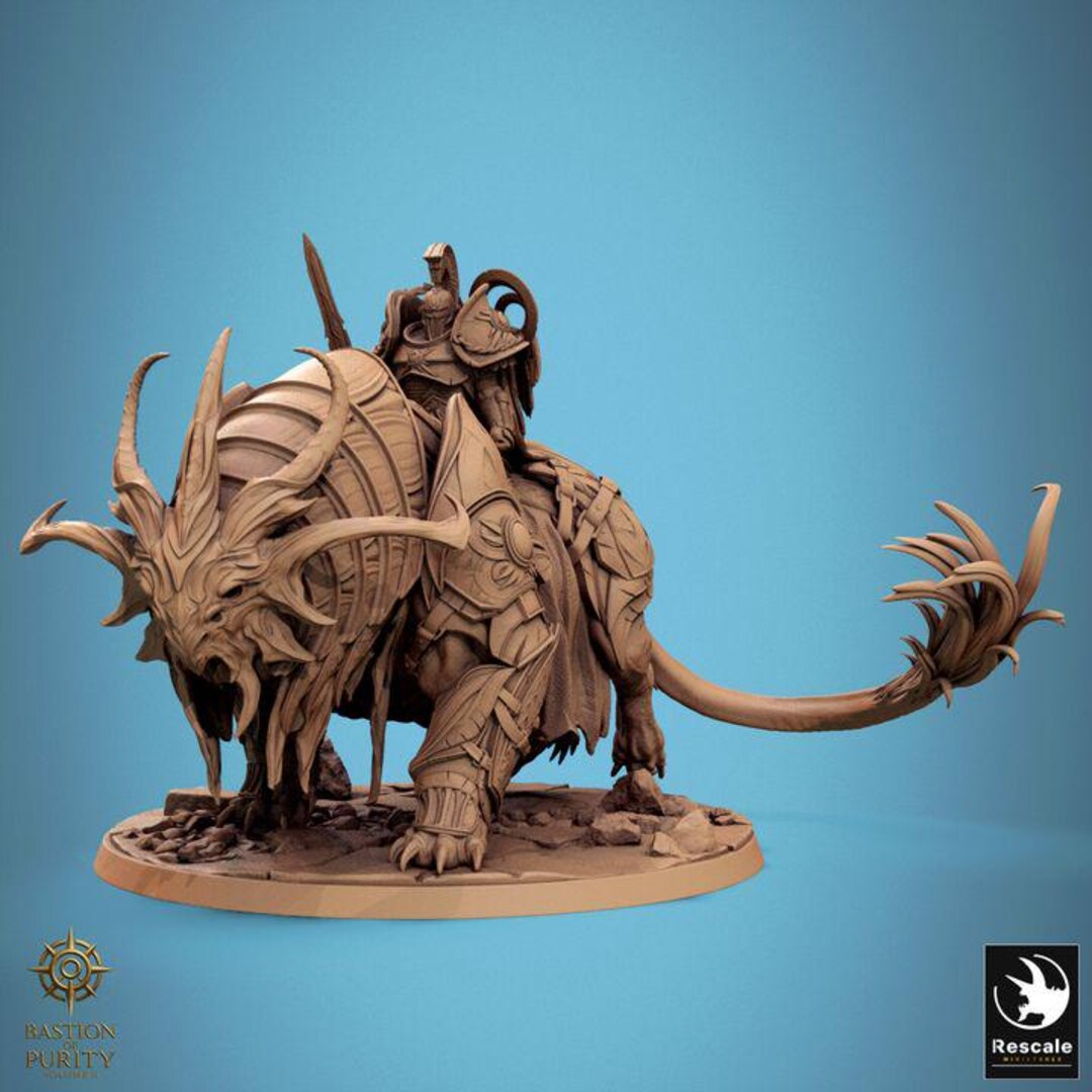 Solarion, the Radiant Warbeast | Rescale Miniatures | Resin | Fantasy ...