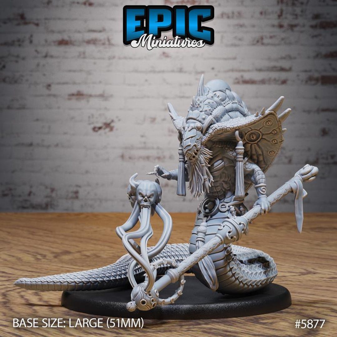 Naga Shaman | 3 Minis | Jungle Untamed | Epic Miniatures | Resin ...