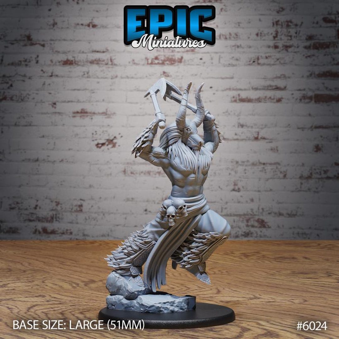 Bull Spirit Warrior | 3 Minis | Native Magic | Epic Miniatures | Resin ...