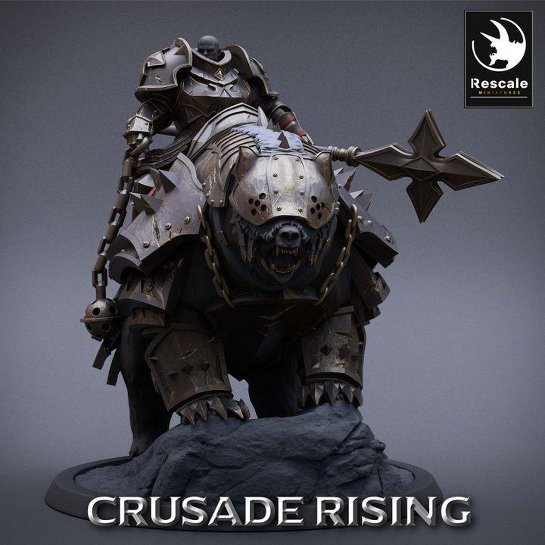 Templar Bear Scepter Watch | Rescale Miniatures | Crusade Rising ...