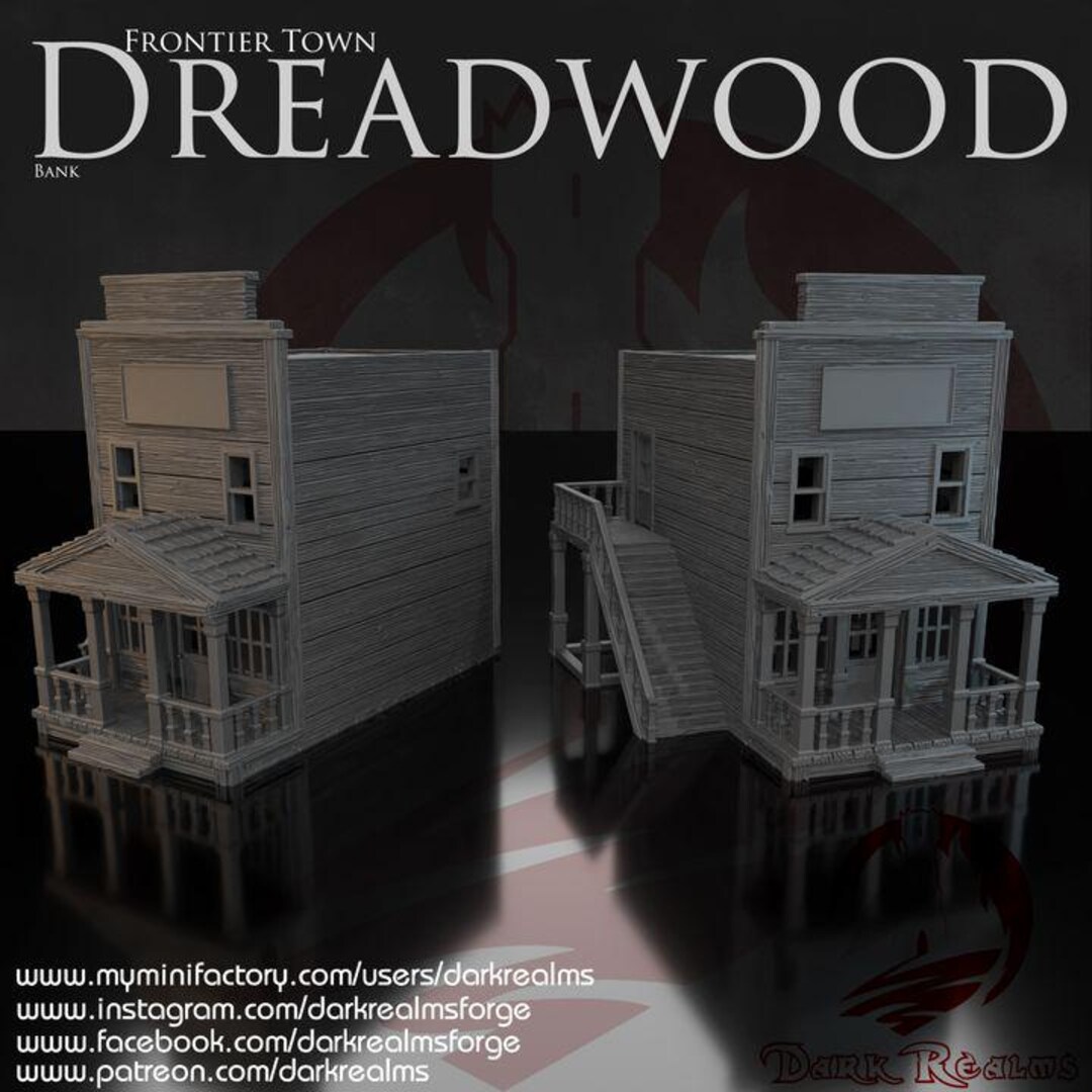 Bank - Dreadwood - Dark Realms Forge - Terrain Wargamming D&D Dnd - Etsy