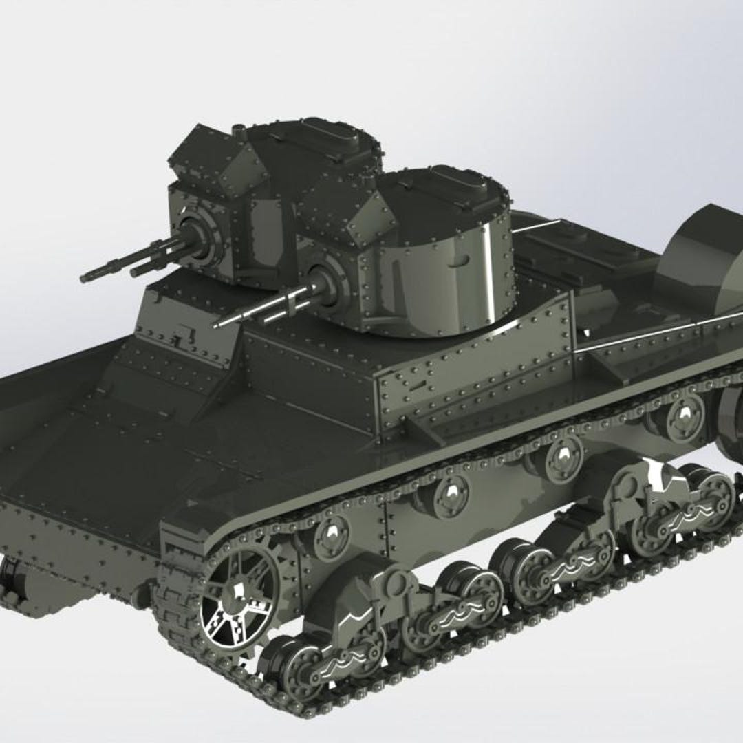Vickers Mk.e Type B (“six-tonner”) (UK, WW2) - Etsy