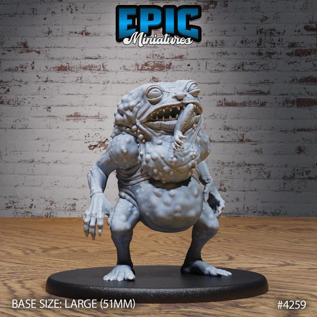 Sewer Toad | 3 Minis | City Sewers | Epic Miniatures | Resin | Fantasy ...