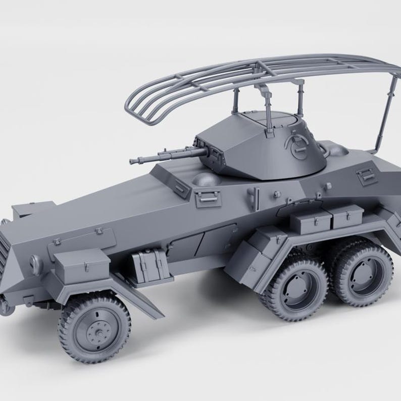 28mm-resin Printed Sd.kfz.232 (fu) Radio Version (6-rad) (germany, WW2 ...