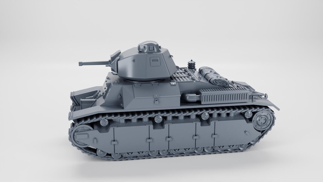 Renault D2 Model 1938 With APX-4 Turret (france, WW2) - Etsy