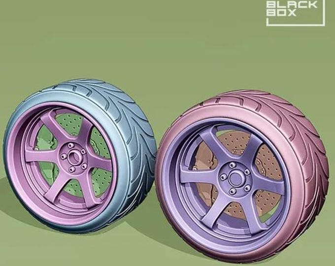 1:24 Scale 25” “rucci” Style Full Wheel Set for Scale Modeling - Etsy ...