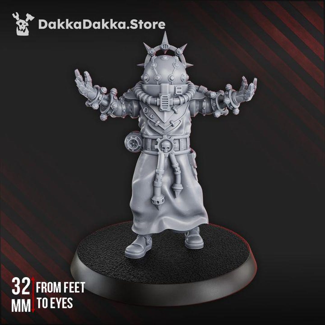 Machine Cult Shock Priest | Dakkadakka | Resin | Fantasy | RPG ...