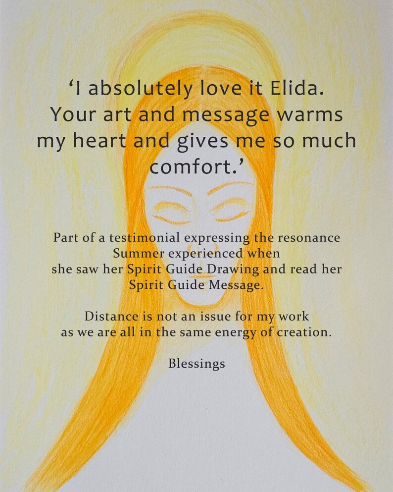 Custom Spirit Guide Drawing | Intuitive Psychic Art With Channeled ...