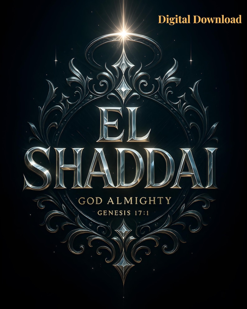 El Shaddai Print | God Almighty, Christian Wall Art (digital Download ...