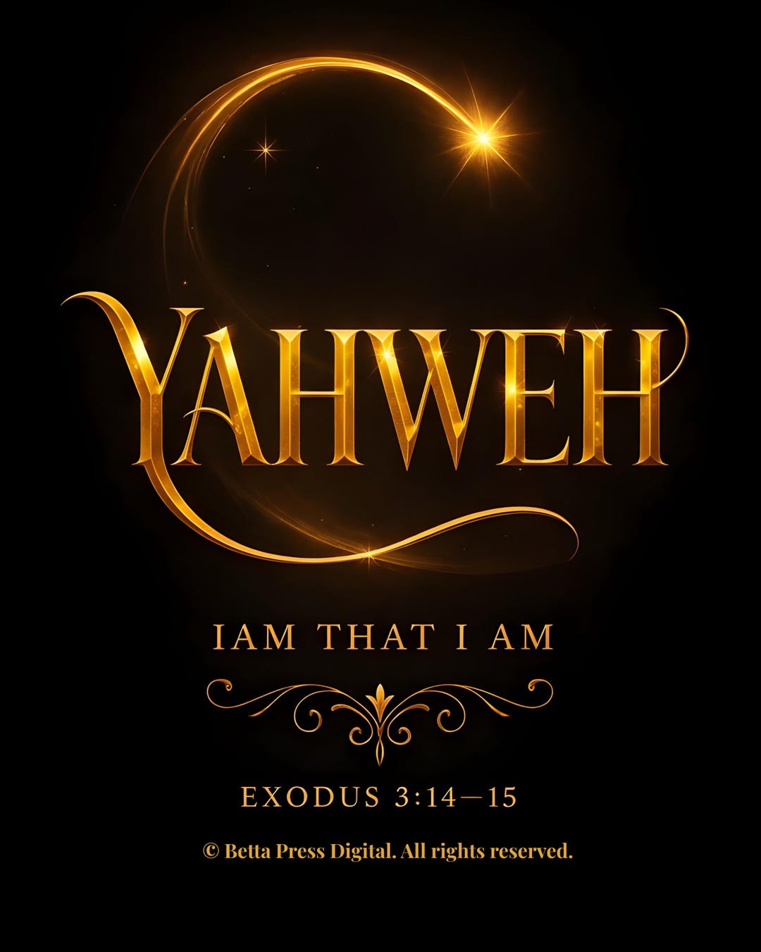 Yahweh Name of God Art Print | Christian Home Decor (digital Download ...