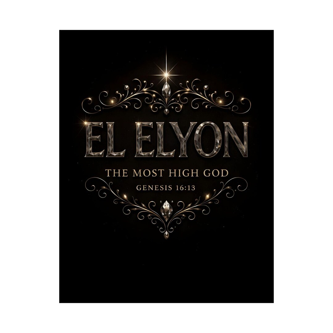 EL ELYON Names of God, Christian Wall Art, Bible Verse Decor - Etsy