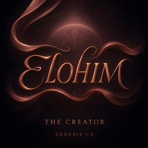 ELOHIM the Creator Print | Luxury Christian Wall Art (digital Download ...