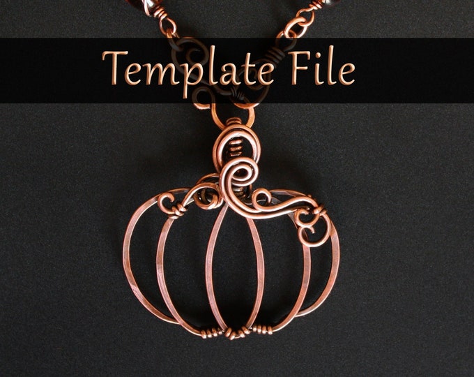 TUTORIAL Pumpkin Halloween Wire Wrapped Tutorial Pendant - Etsy Canada