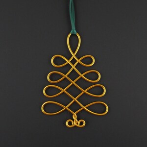 Celtic Christmas Tree Ornament - Handcrafted Holiday Gift - Cute Wire ...