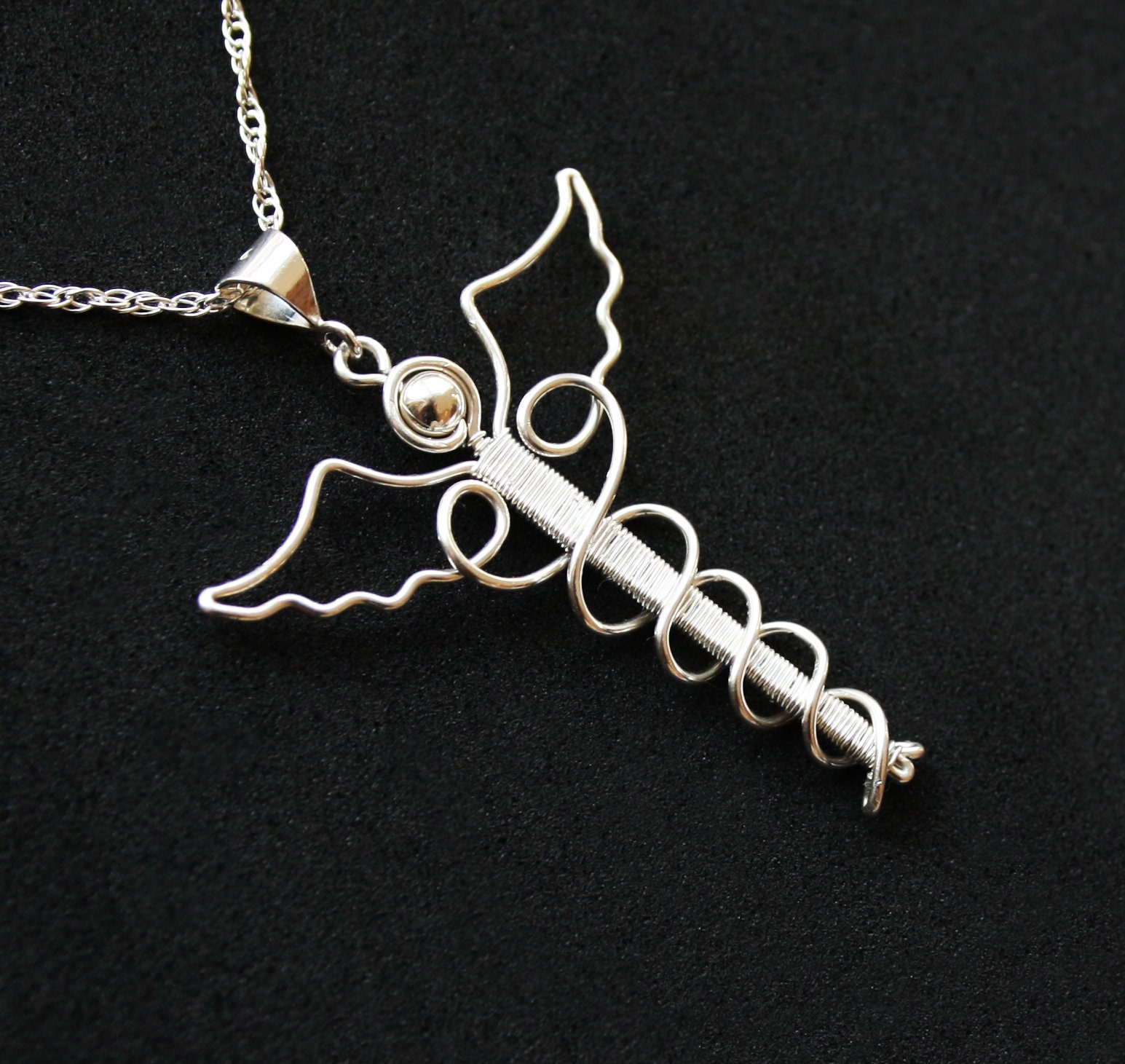 Wire Wrapped Caduceus Template : Downloadable File With Video Tutorial ...