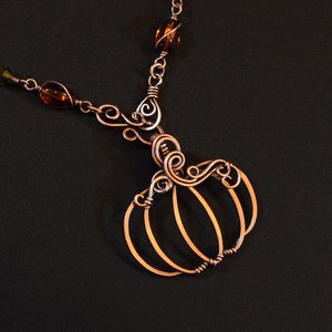 Wire Wrapped Pumpkin Pendant Template Pattern : Downloadable File With ...