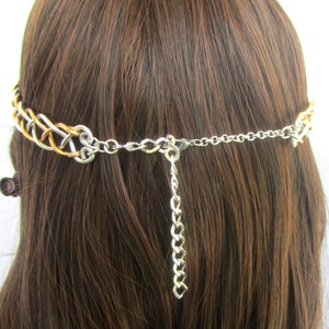 Celtic Braid Circlet - Two Tone Silver and Gold Aluminum Wire Headpiece ...