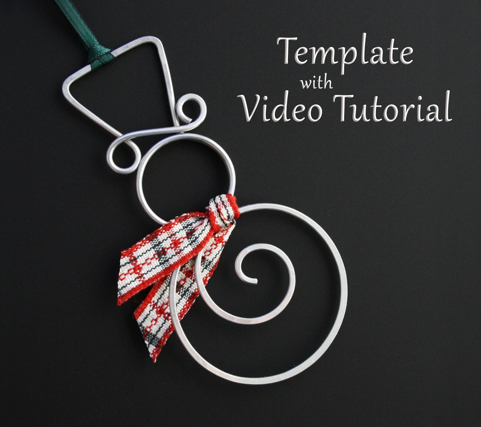 Wire Wrapped Snowman Christmas Tree Ornament Template Pattern ...