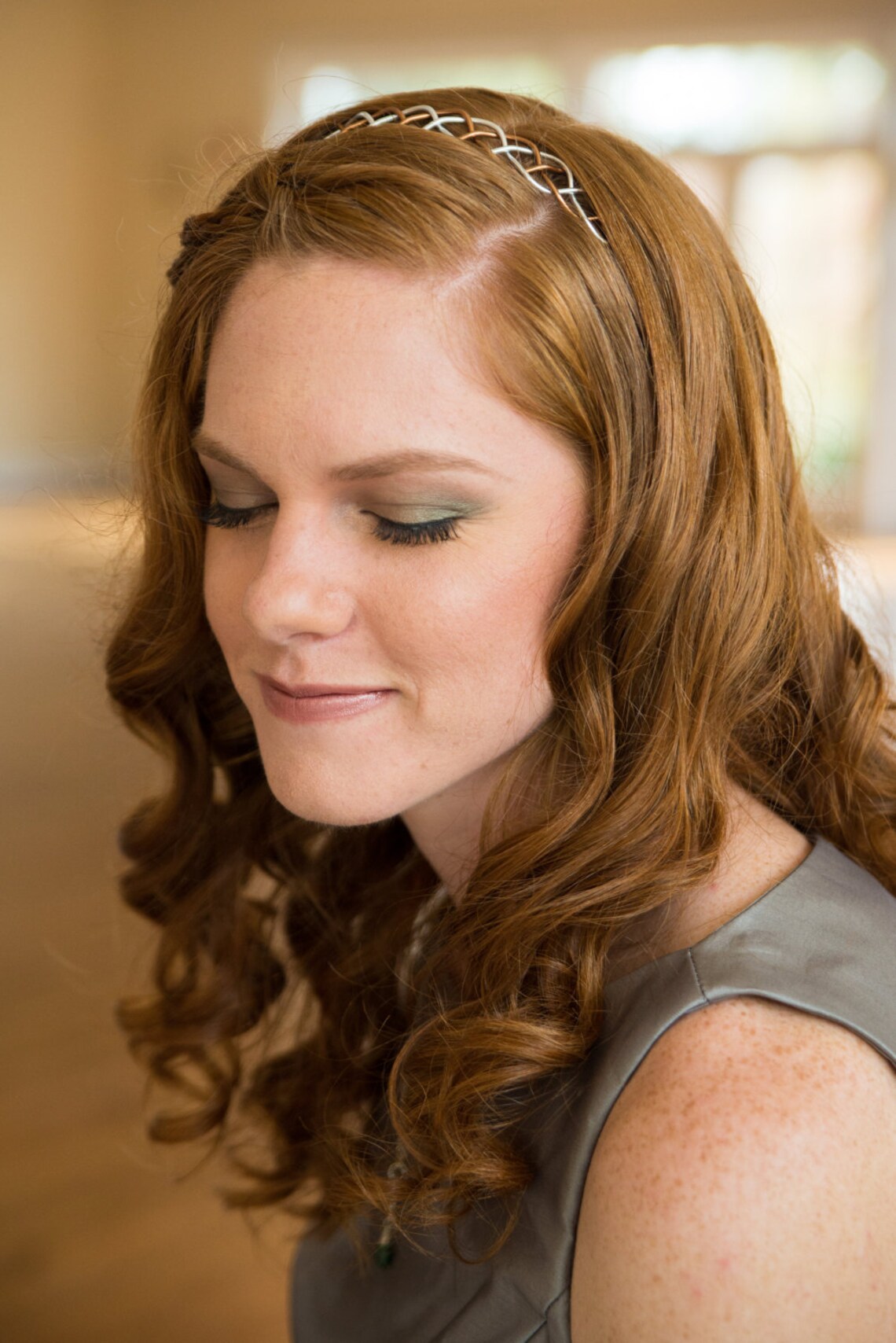 Celtic Braid Headband Circlet Two Tone Silver and Bronze - Etsy