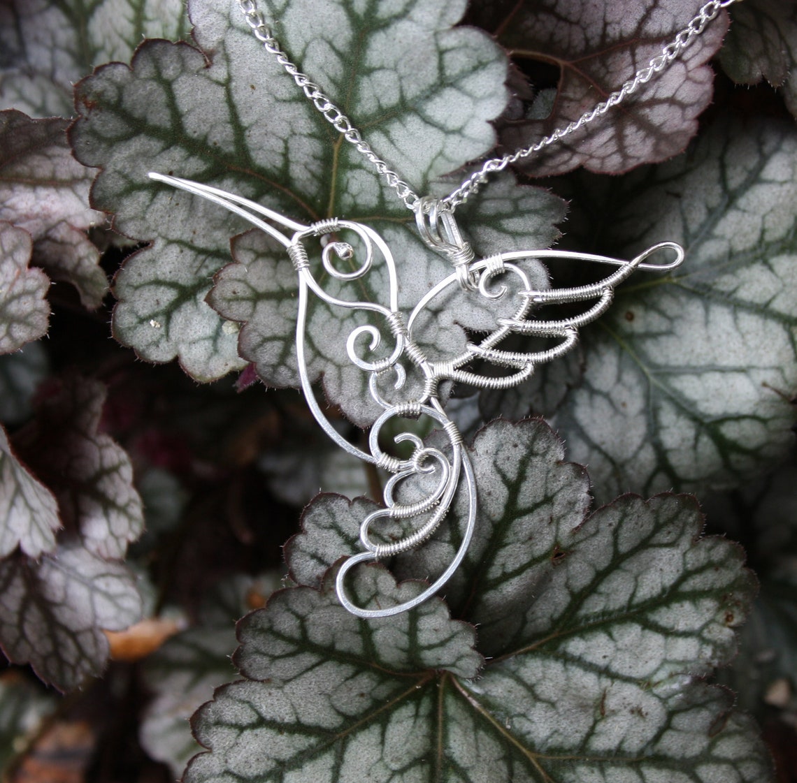 Wire Wrapped Hummingbird Pendant Template Pattern : - Etsy