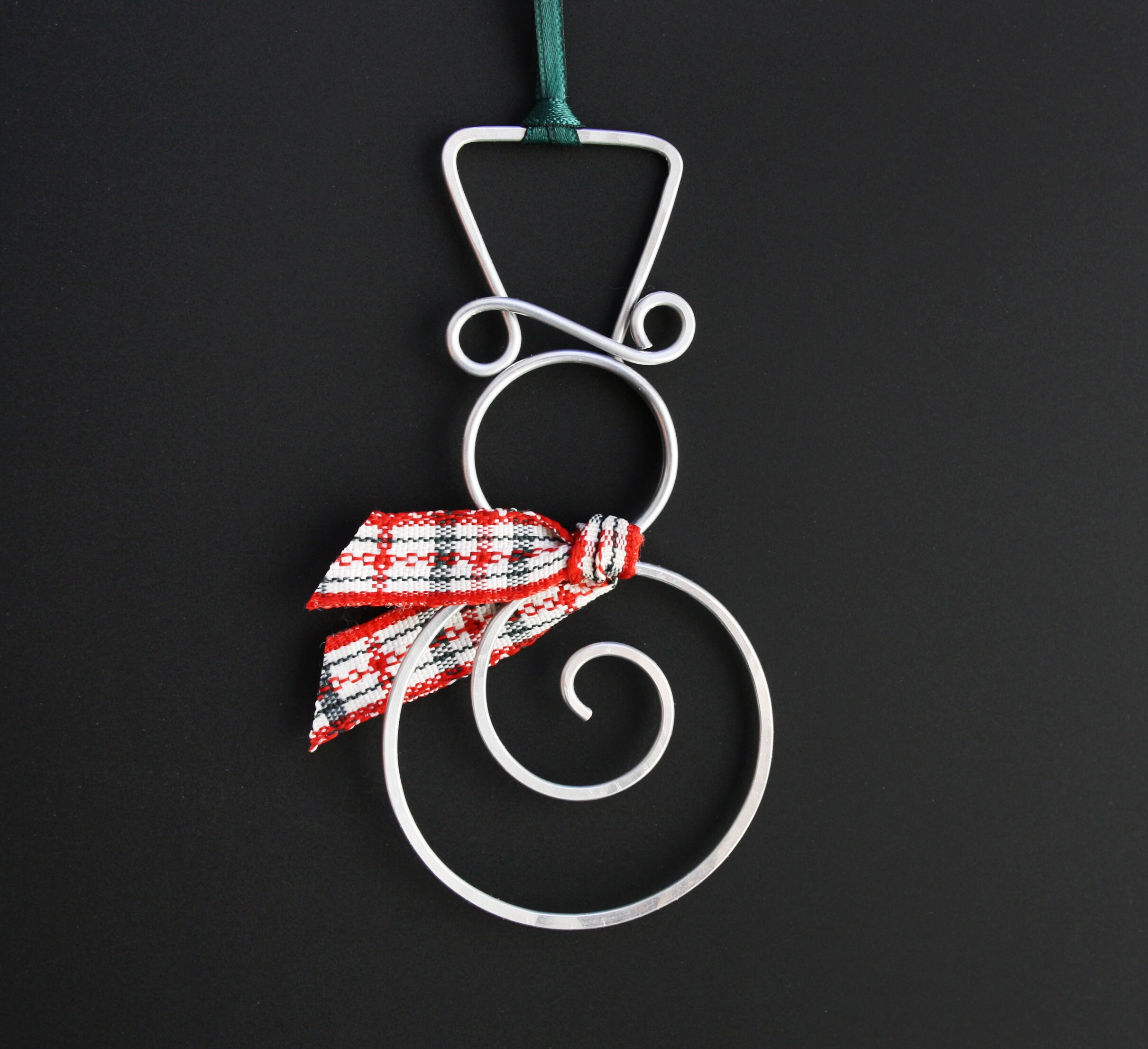 Wire Wrapped Snowman Christmas Tree Ornament Template Pattern ...