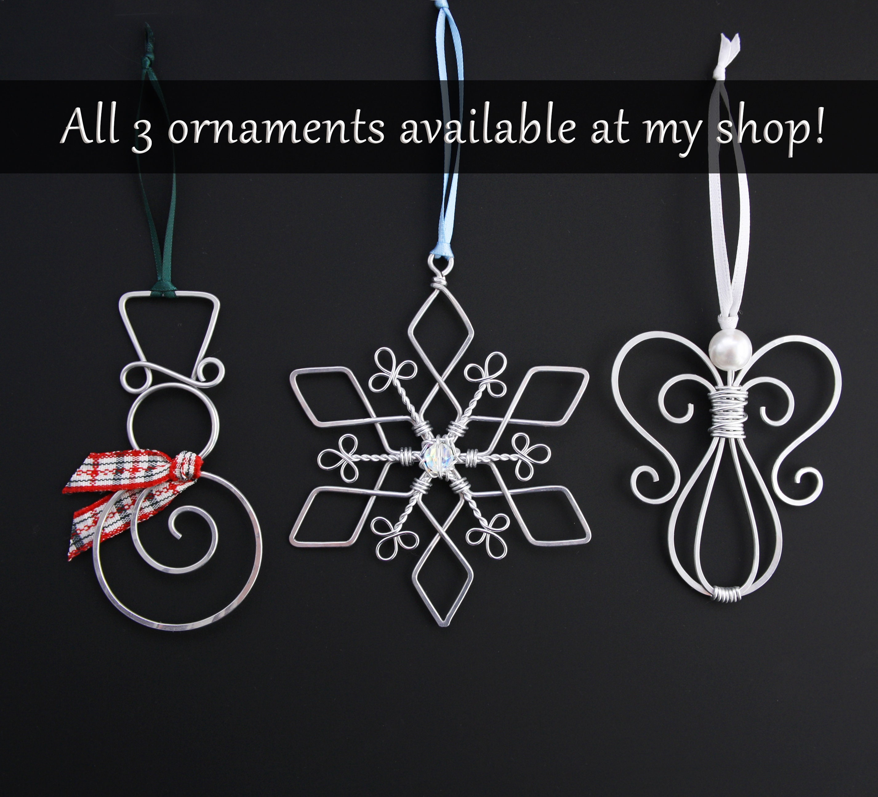 Wire Wrapped Snowflake Christmas Tree Ornament Template Pattern ...