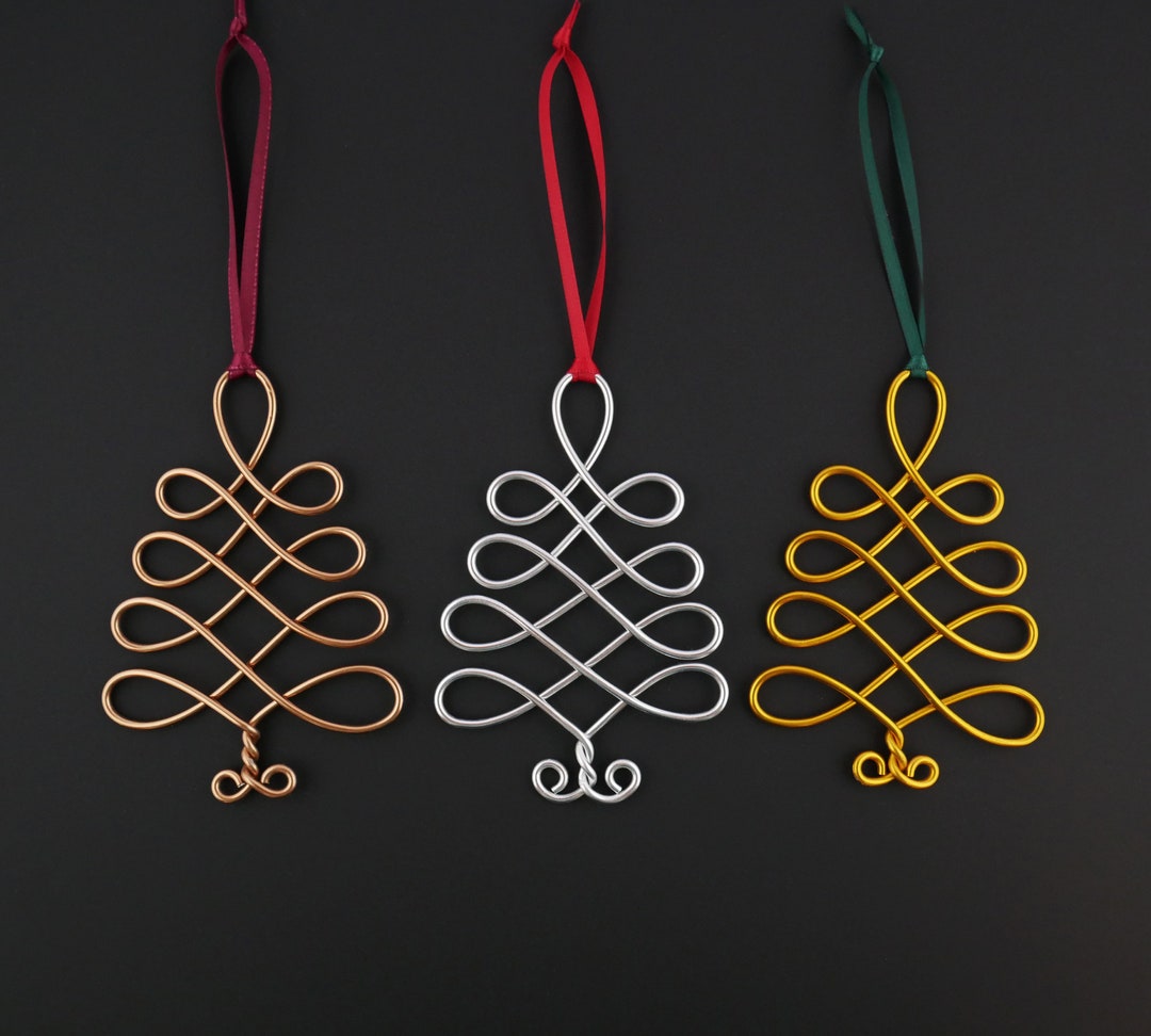 Celtic Christmas Tree Ornament - Handcrafted Holiday Gift - Cute Wire ...