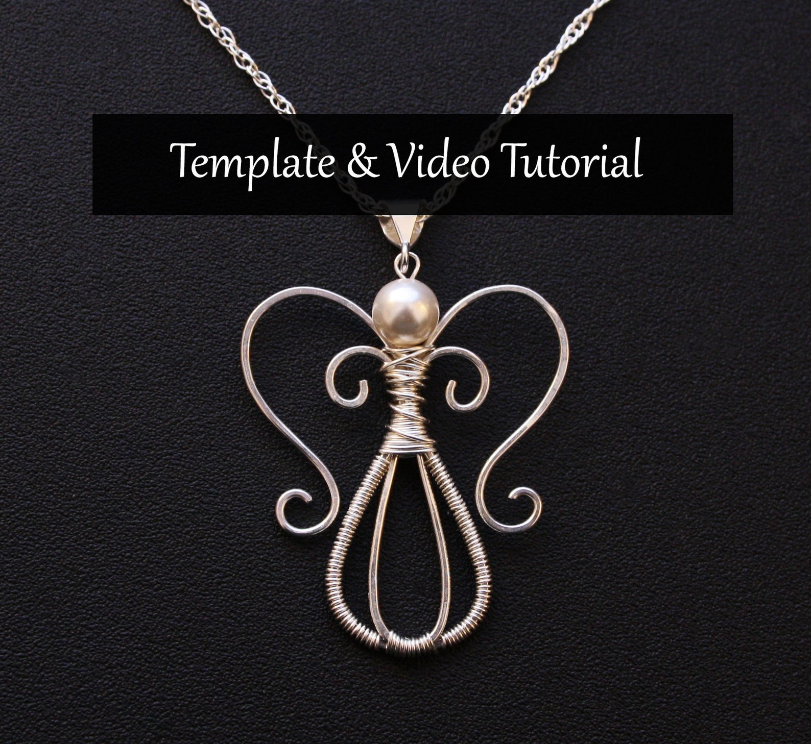 Angel Pendant Necklace Template Pattern : Downloadable File With Free ...