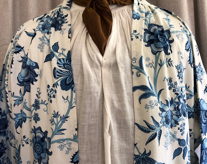 Mens 18th Century/ Regency / Federalist Era Banyan - Dressing Gown - Etsy Mens 18th Century/ Regency / Federalist Era Banyan - Dressing Gown - Etsy