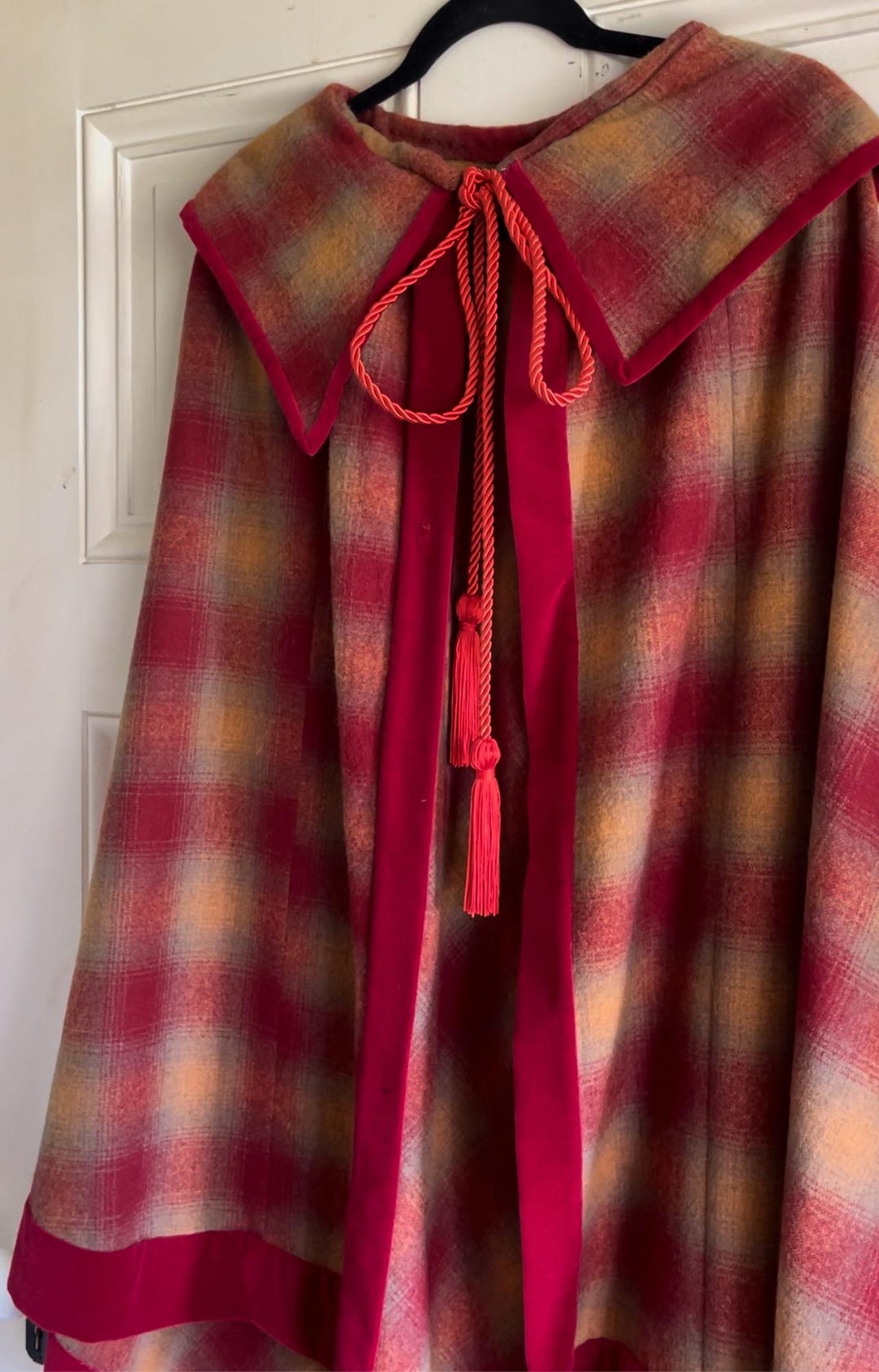 Early to Mid 19th Century Wool Plaid Cloak /scottish Reenacting / Civil ...