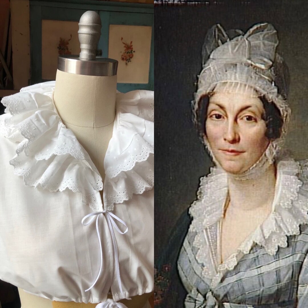 Layered Ruffle Regency Chemisette /early 19th Century/regencyera/jane ...