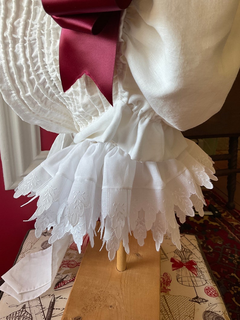 Embroidered Neck Ruff / Regency Era Reenactors / 1800s-1820s - Etsy