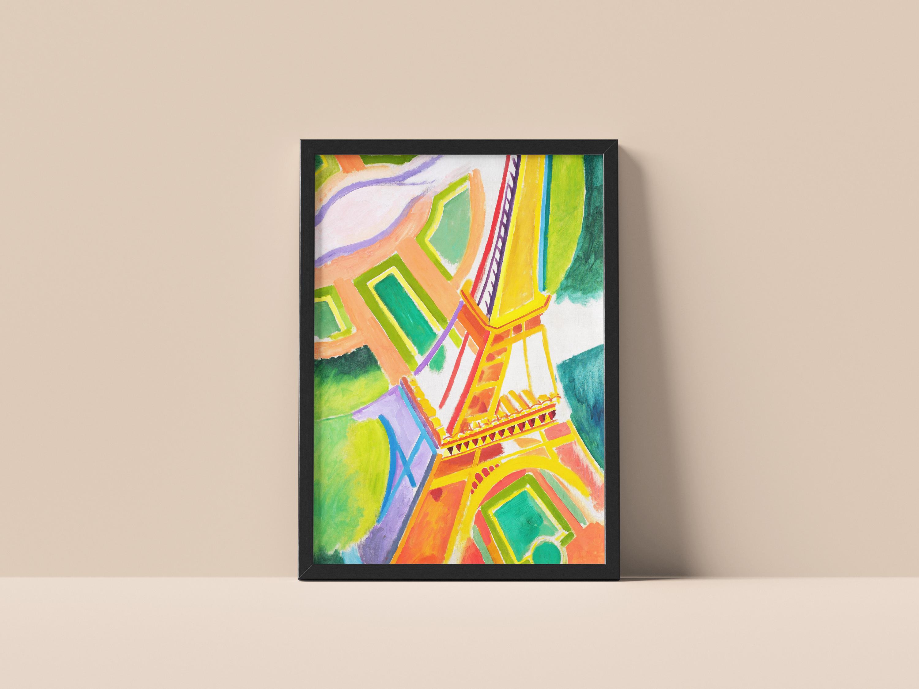 Robert Delaunay “eiffel Tower” Print | Vibrant Cubist Modern Art ...
