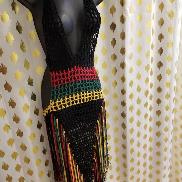 Rasta Crochet Bikini - Etsy