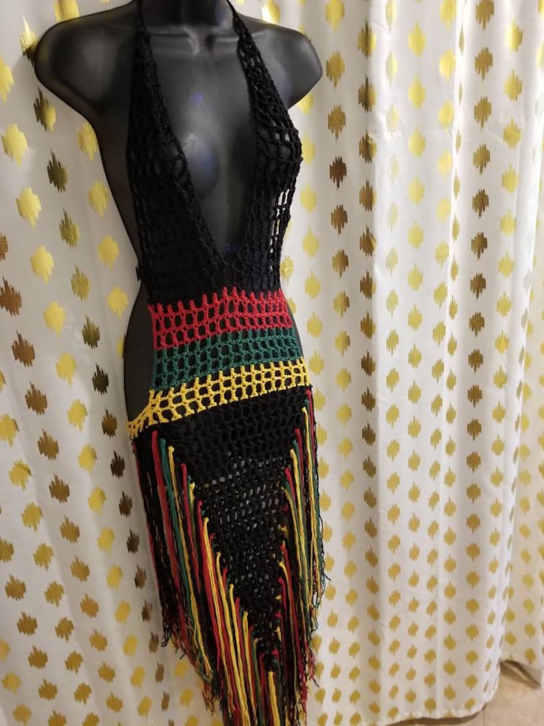 Rasta Mesh Cover Up | Etsy