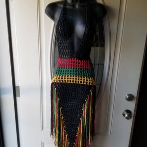 Rasta Mesh Cover Up - Etsy