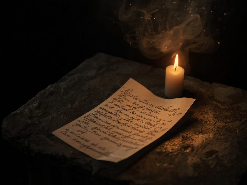 Petition Paper Exorcism | Ancient Written Cleansing Rite | Traditional ...