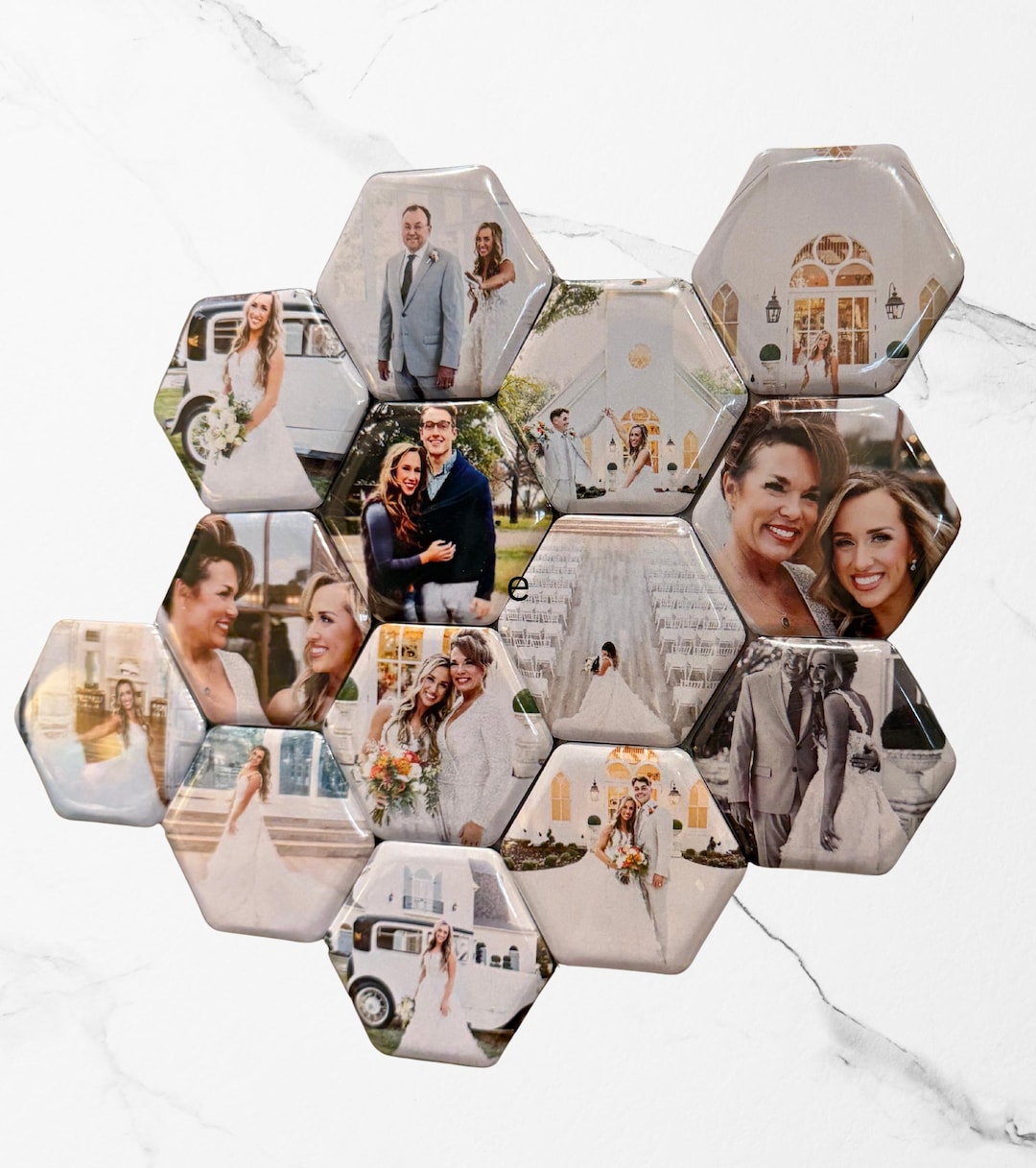 Custom Hexagon Photo Magnets | Personalized Picture Magnets Decor 2.25 ...