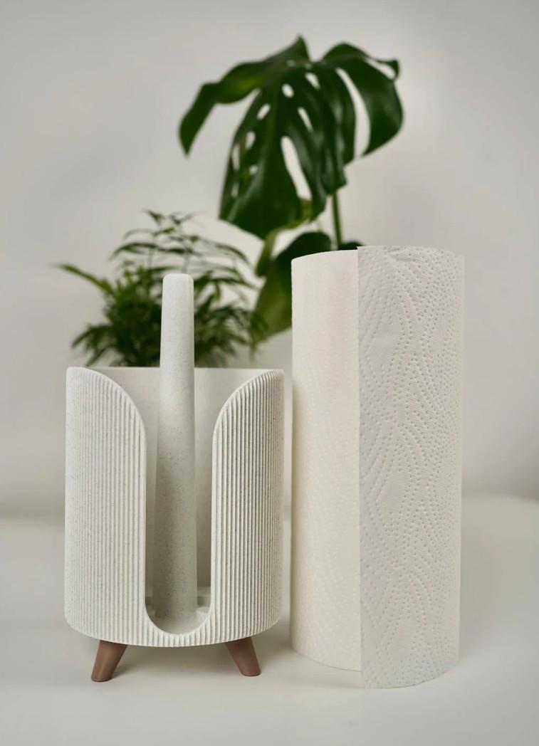 Minimalist Paper Towel Holder, Modern Kitchen Decor, 3D Printed ...