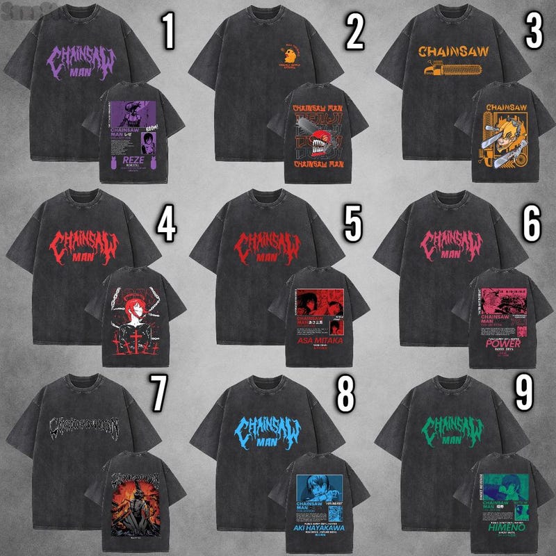 Chainsaw Man Devil Tshirt - Etsy