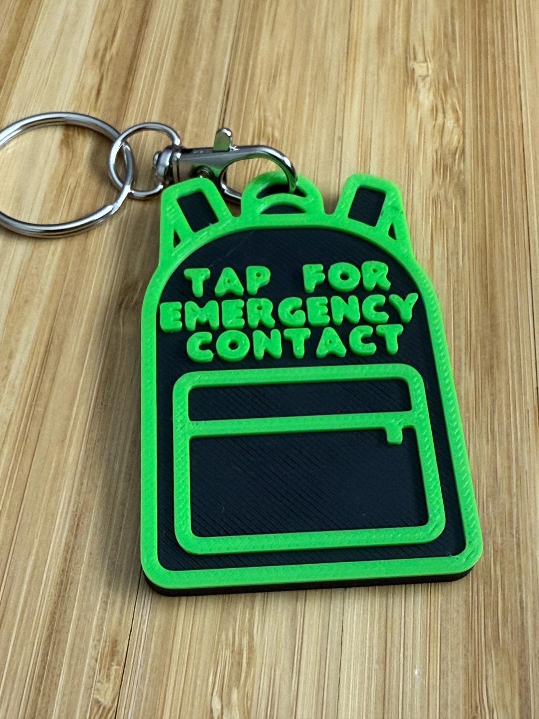 Personalized NFC Emergency Contact Tag: Child Safety Backpack Accessory ...