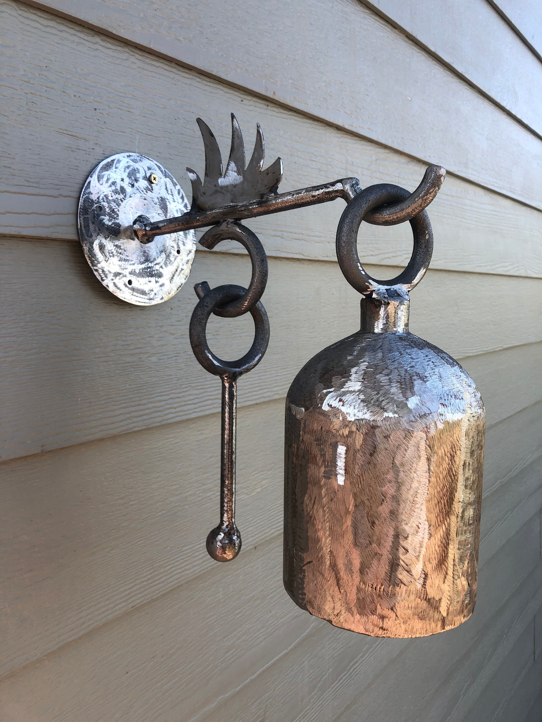 Silver Entry/garden Bell With Striker - Etsy