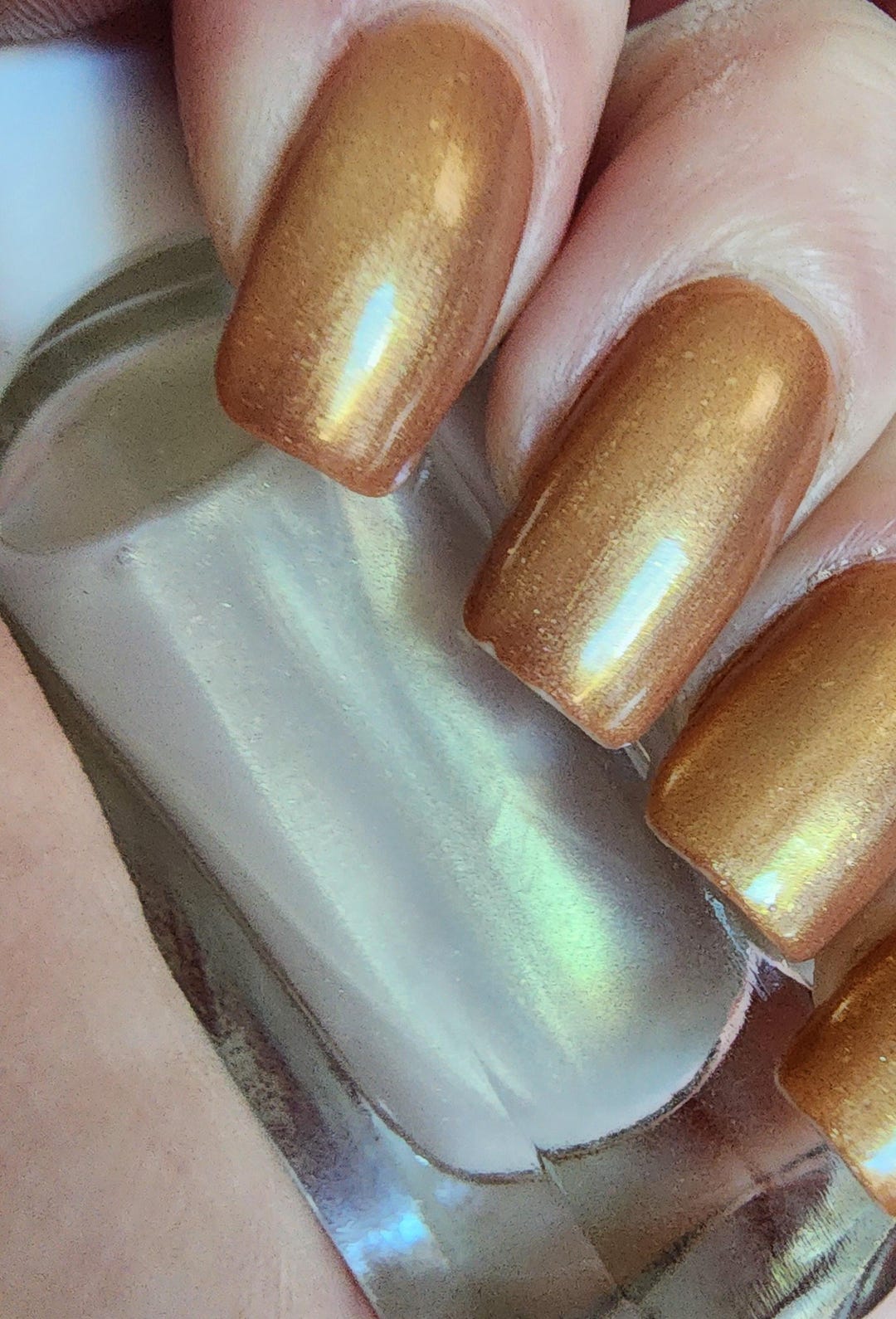 Toast! Nail Polish - Champagne Gold Sheer Metallic Overcoat - Etsy