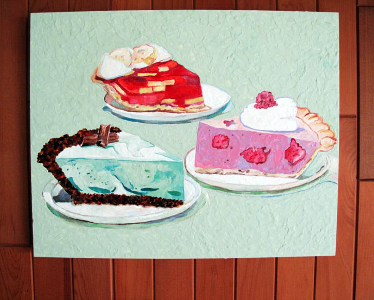 Original Encaustic Painting Jello Pies Original Encaustic Beeswax ...