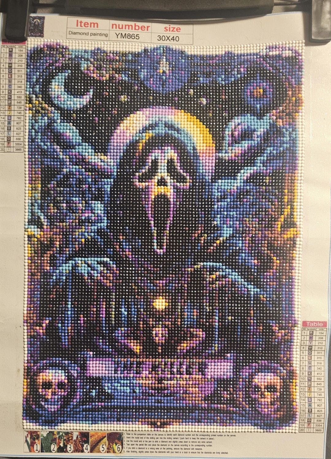 Finished and Sealed Scream Diamond Art - Etsy